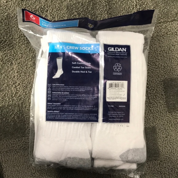 Gildan | Underwear & Socks | Mens Gildan Crew Socks6 Pair | Poshmark
